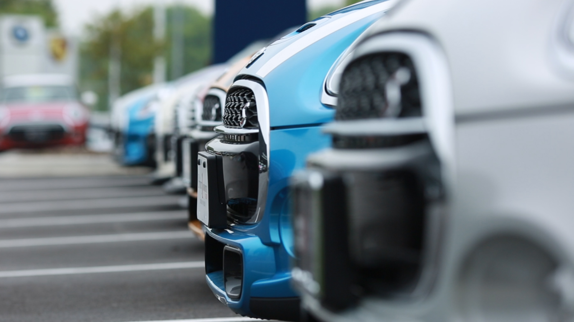 Custom Vinyl Building Wrap - Mini Dealership Towson, Maryland