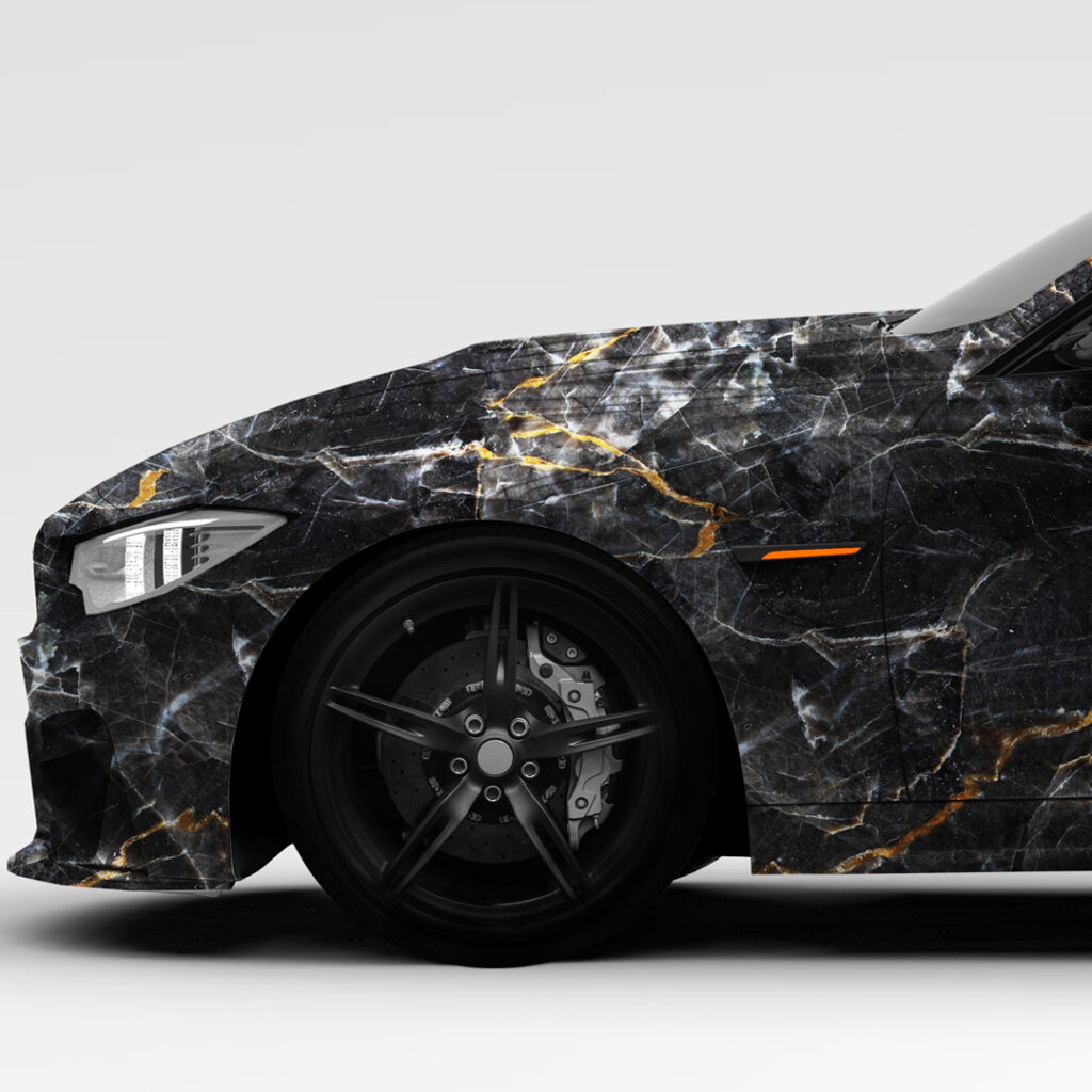 Black Marble Car Wrap: Sleek DIY Vinyl Upgrade | AP Wraps