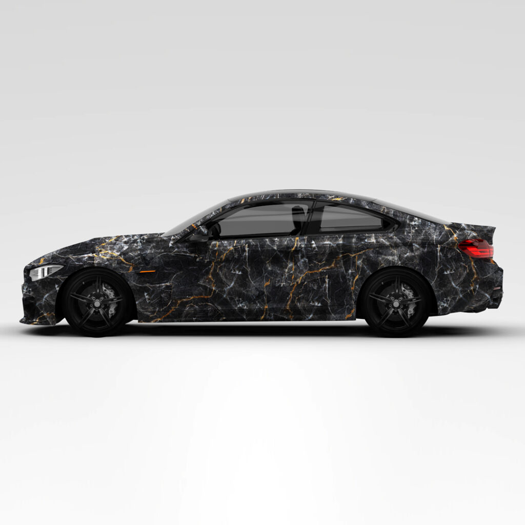 DIY Black Gold Marble Vehicle Wrap | Marble Wraps | Buy Now at AP Corp