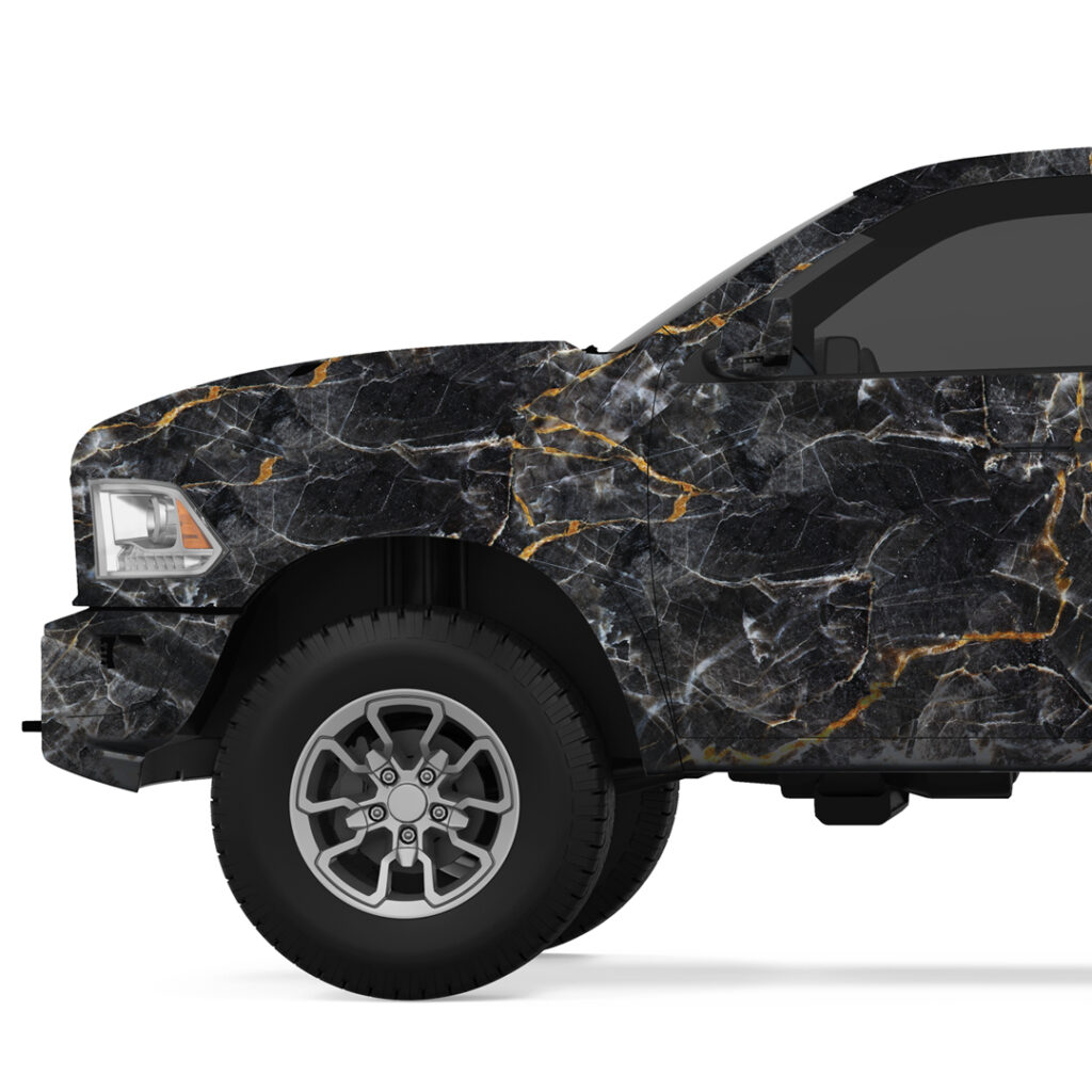 Black Marble Car Wrap: Sleek DIY Vinyl Upgrade | AP Wraps