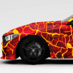 AP Wraps: Molten Magma Lava Vehicle Wrap - Energetic Style