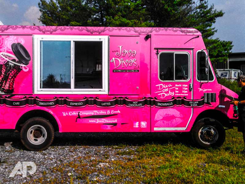 Java Divas Food Truck Wrap | Maryland Food Truck Wraps