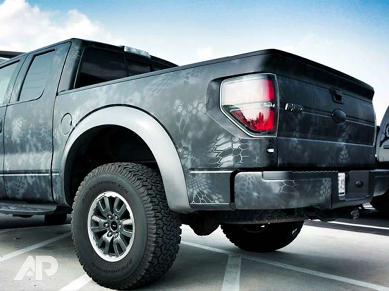 Ford Raptor Matte Camo Wrap | AP Wraps Vinyl Truck Wraps