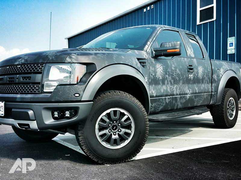 Ford Raptor Matte Camo Wrap | AP Wraps Vinyl Truck Wraps